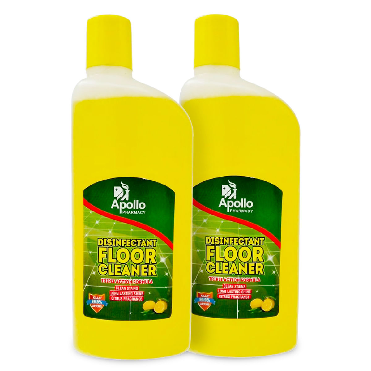 Buy Apollo Pharmacy Disinfectant Floor Cleaner, 800 ml (2x400 ml) | 19 ...