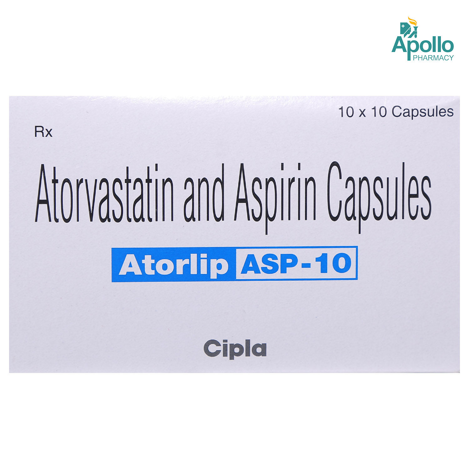 Atorlip ASP 10 Capsule 10's | Uses, Side Effects, Price | Apollo Pharmacy