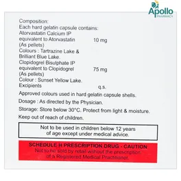Atorfit CV 10 Capsule | Uses, Side Effects, Price | Apollo Pharmacy