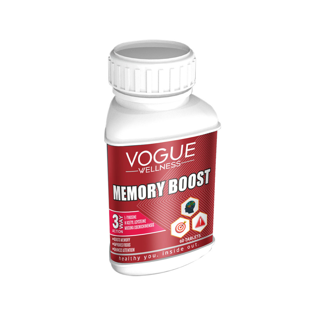 Buy Vogue Wellness Memory Boost, 60 Tablets | 19 Minutes Delivery ...