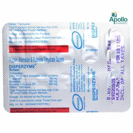 Disperzyme Tablet | Uses, Side Effects, Price | Apollo Pharmacy