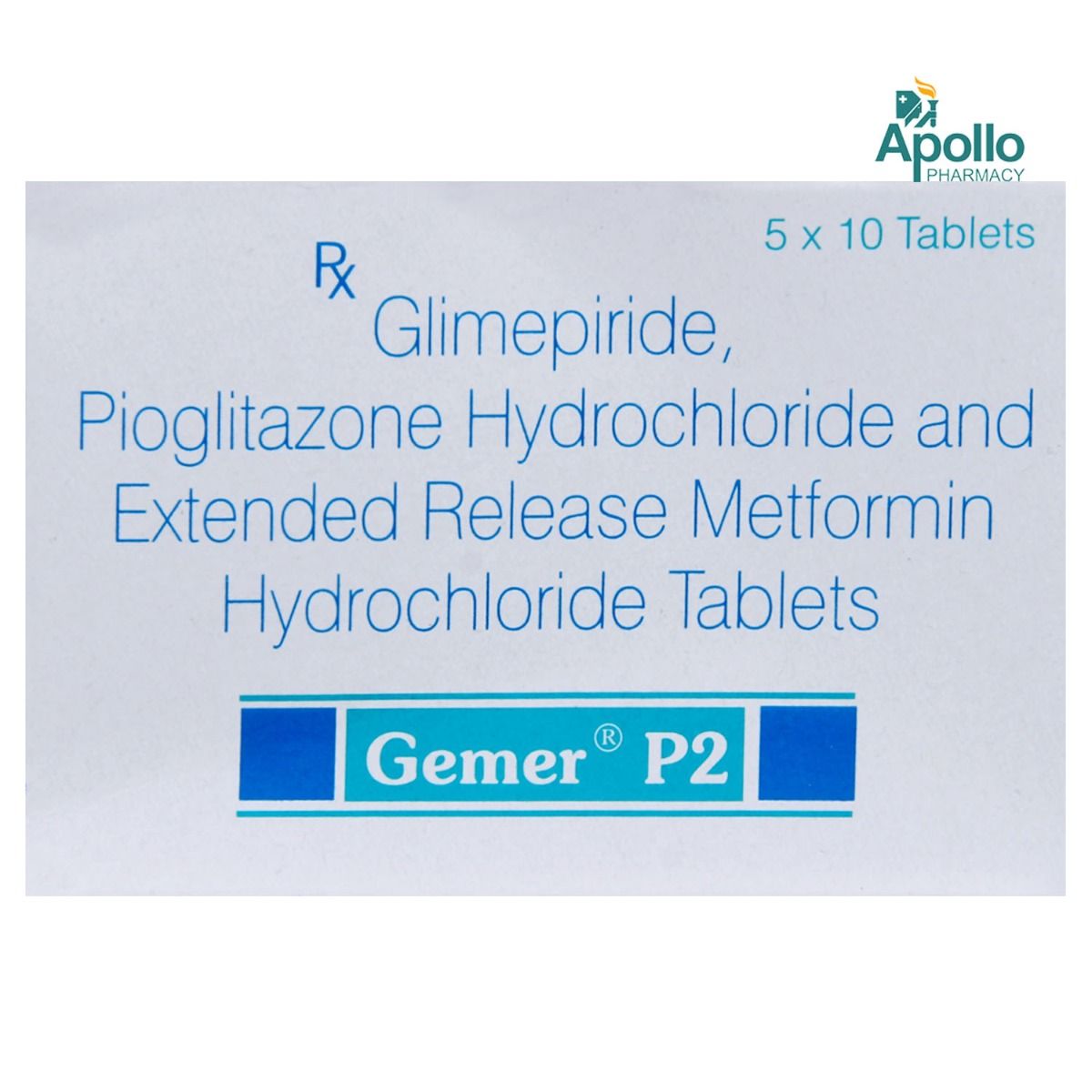 Gemer P2 Tablet | Uses, Side Effects, Price | Apollo Pharmacy