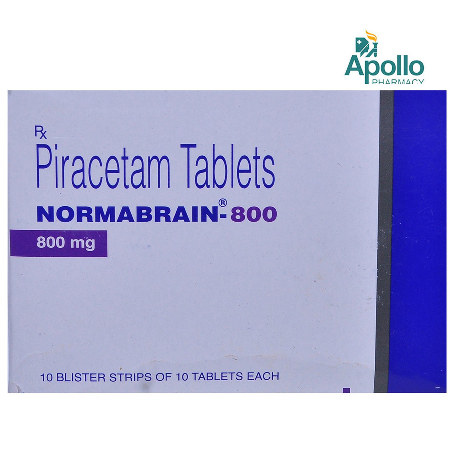Normabrain-800 Tablet 10's | Uses, Side Effects, Price | Apollo Pharmacy