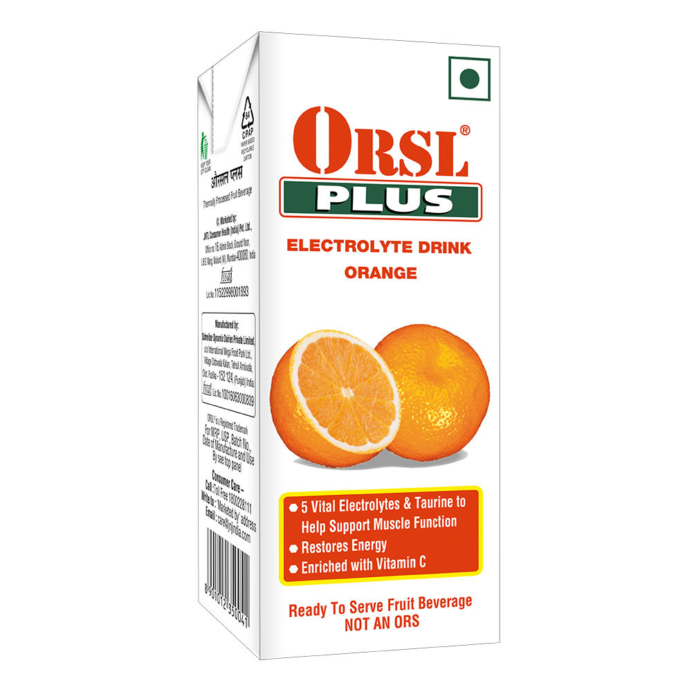 Buy ORSL PLUS ORANGE DRINK 200ML - Apollo Pharmacy.