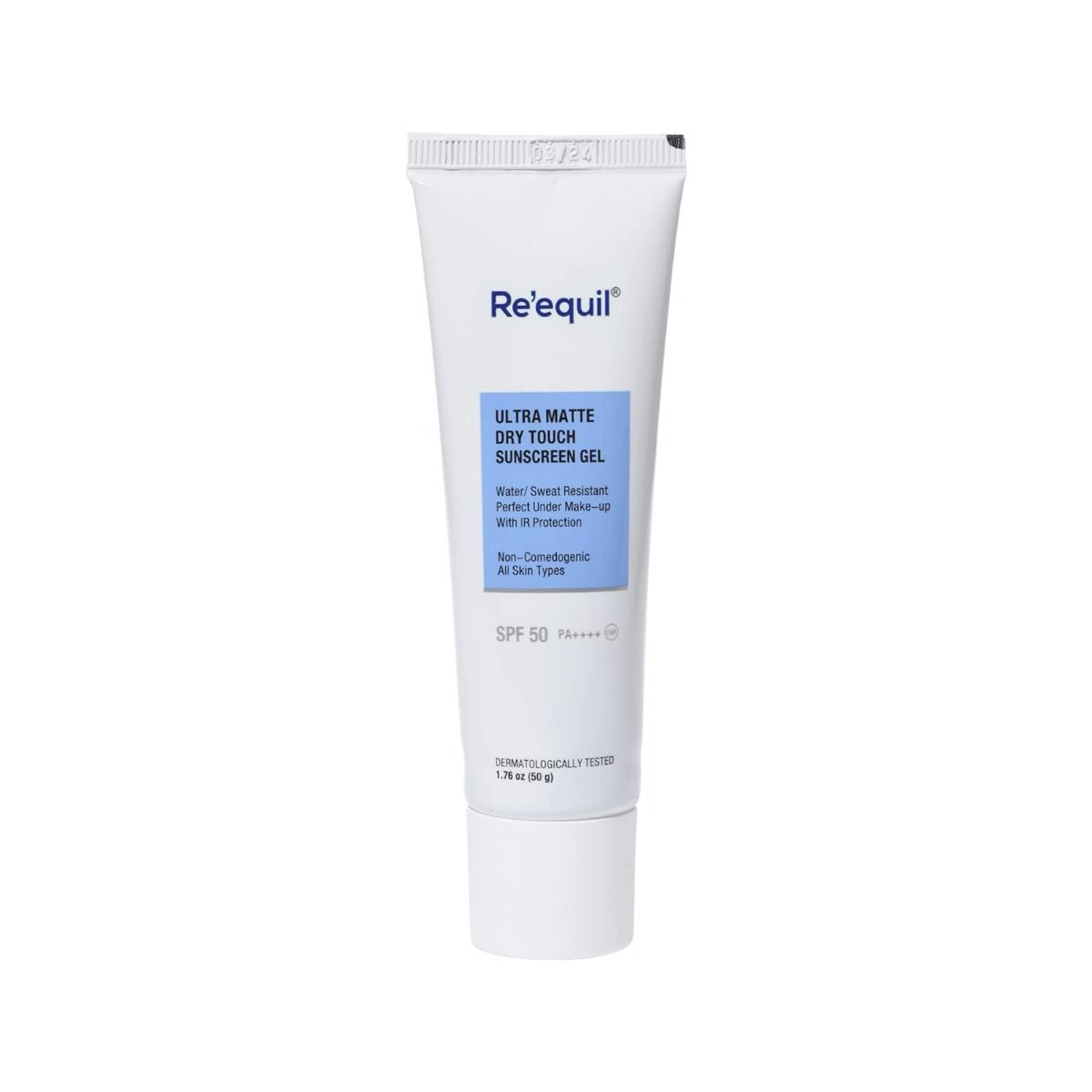 Buy Re'equil Ultra Matte Dry Touch SPF 50 Pa++++ Sunscreen Gel, 50 gm ...