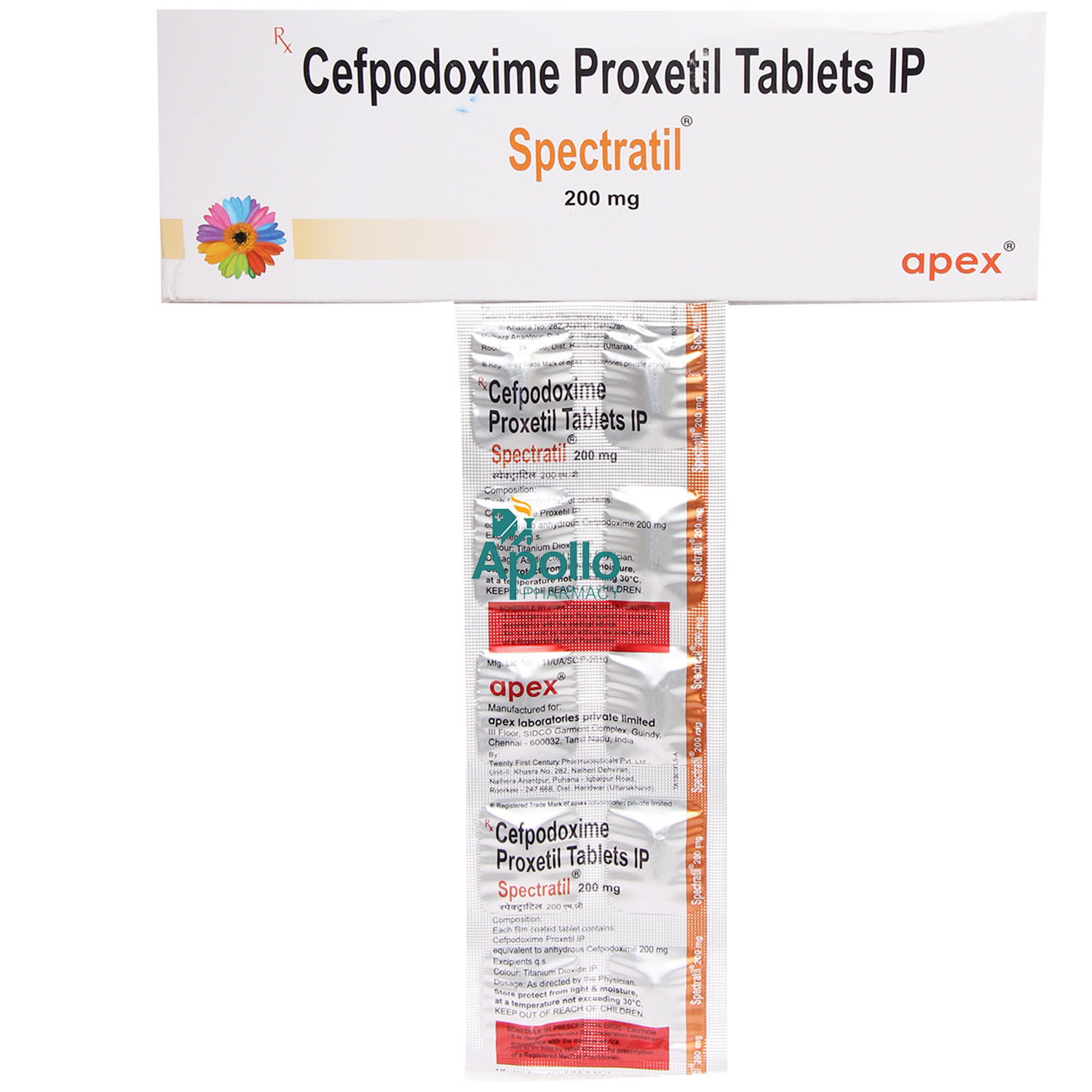 Spectratil 200 mg Tablet | Uses, Side Effects, Price | Apollo Pharmacy