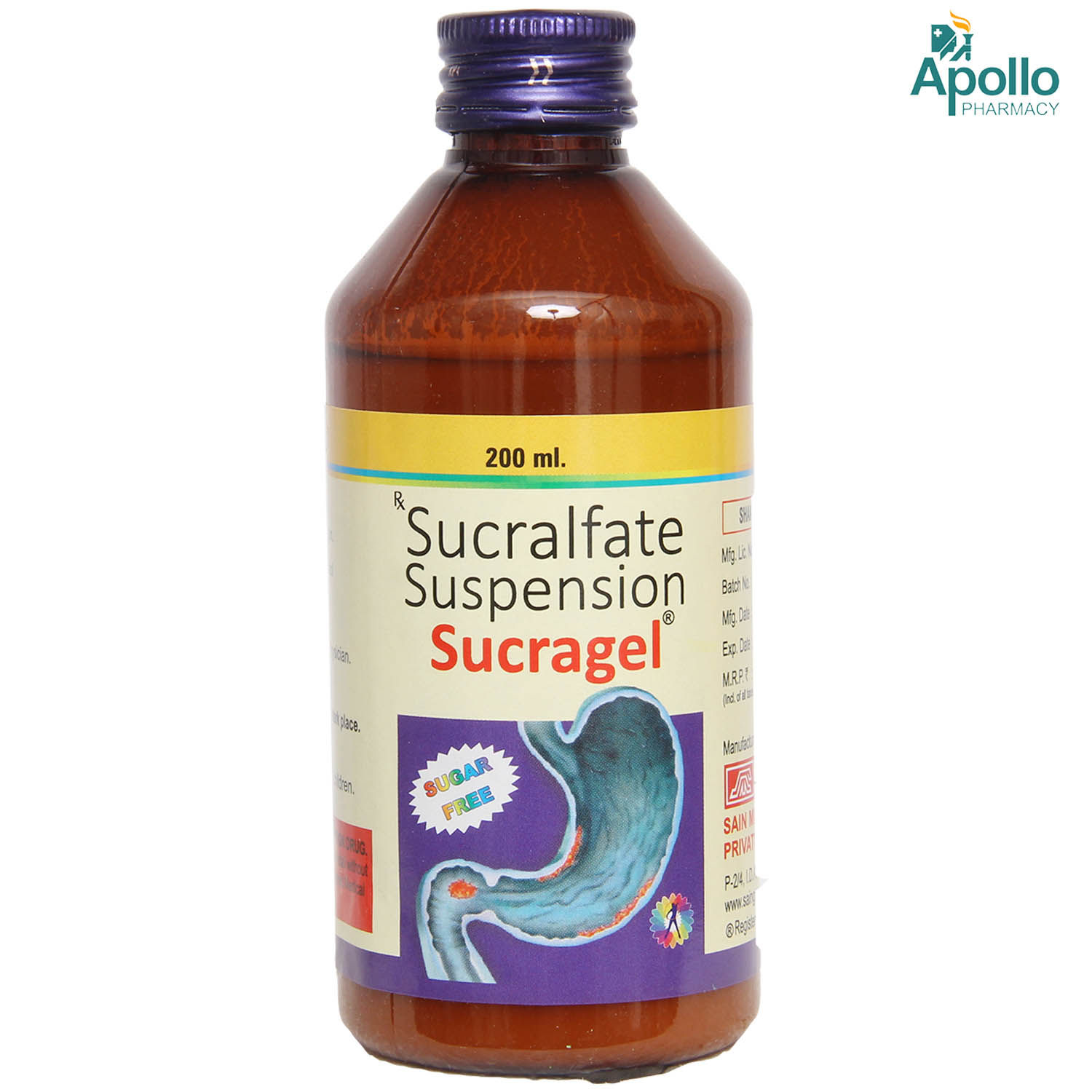 Sucragel Suspension | Uses, Side Effects, Price | Apollo Pharmacy