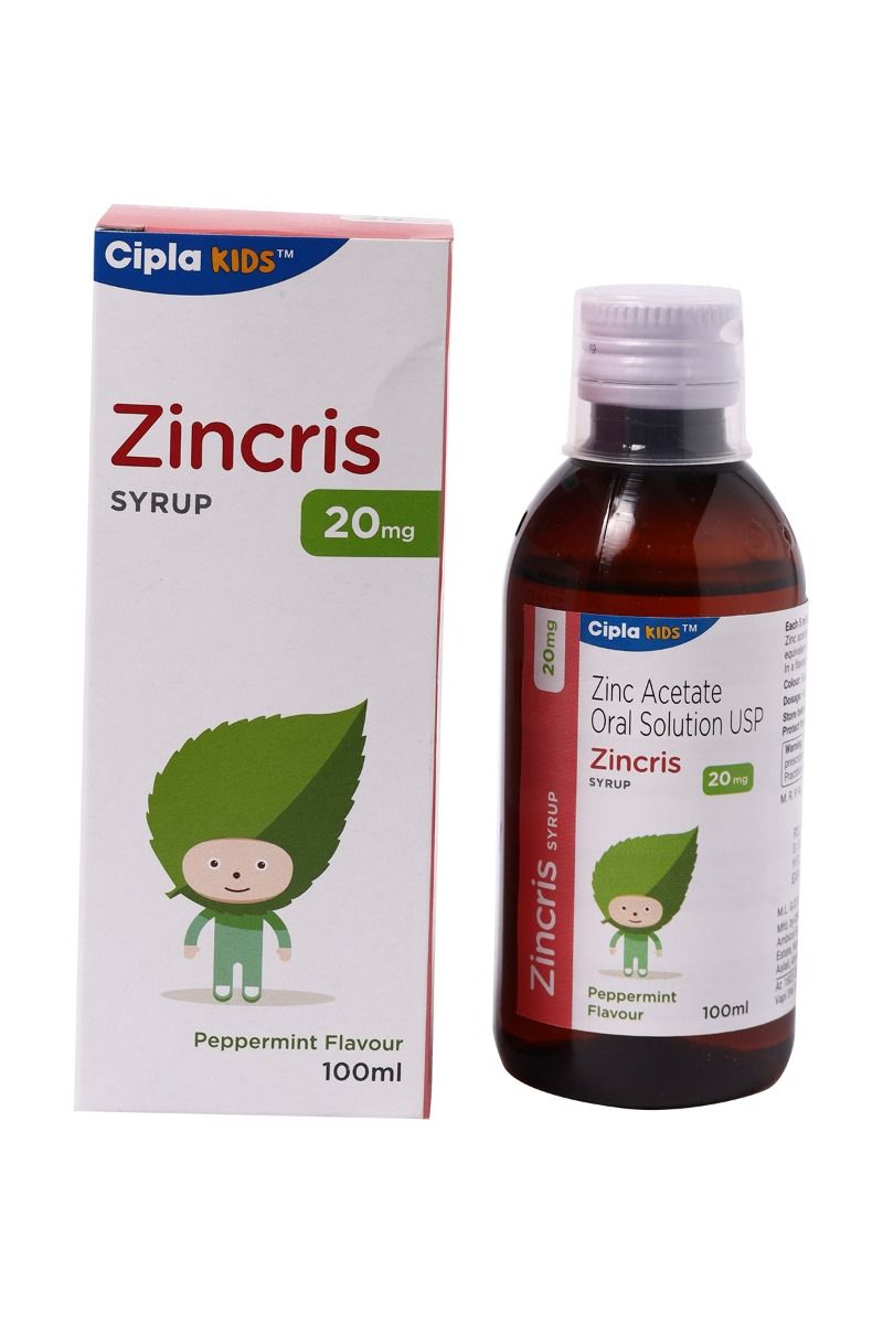 Buy ZINCRIS SYRUP 60ML - Apollo Pharmacy.