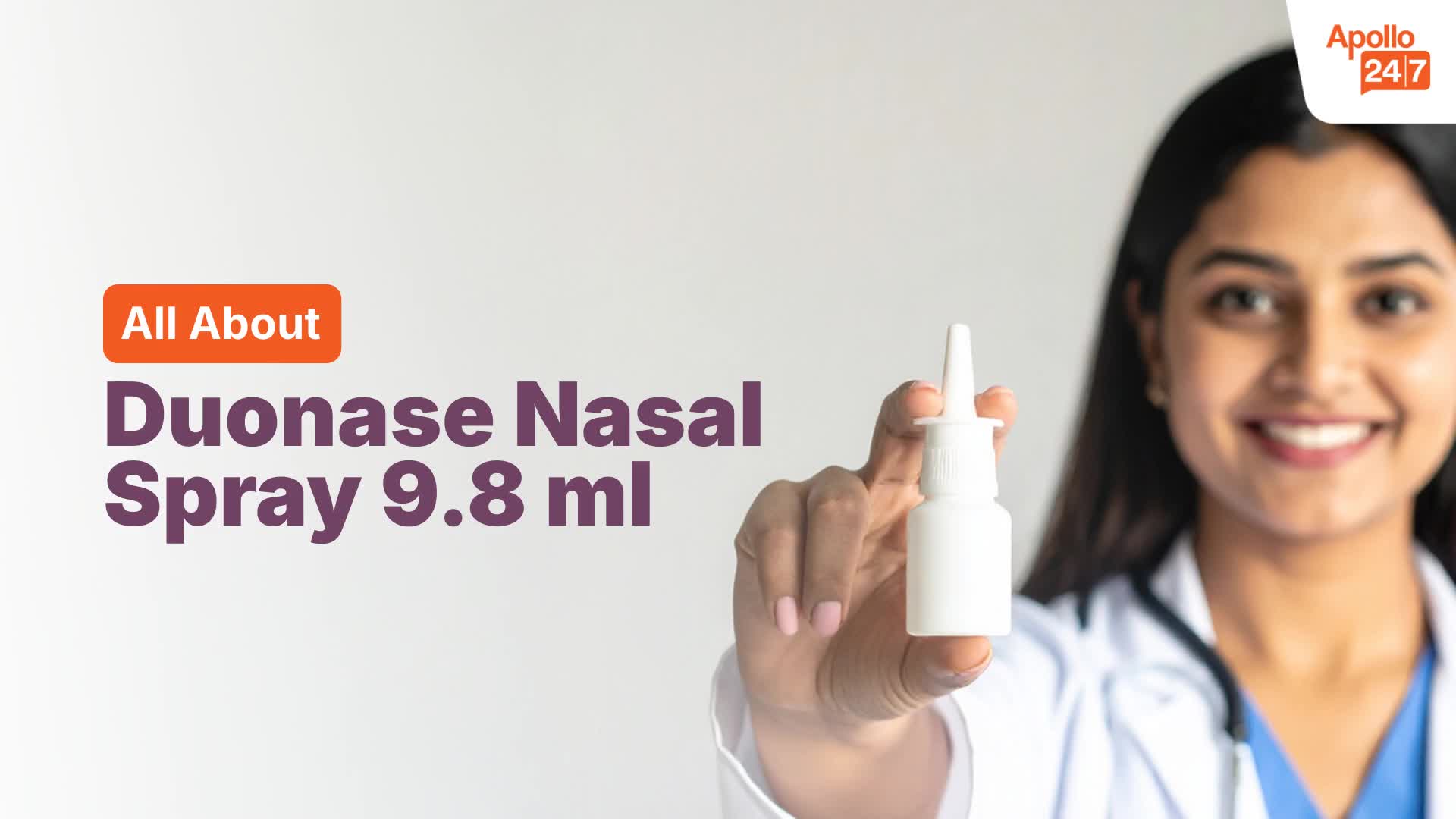 Duonase Nasal Spray 9.8 ml | Uses, Side Effects, Price | Apollo Pharmacy
