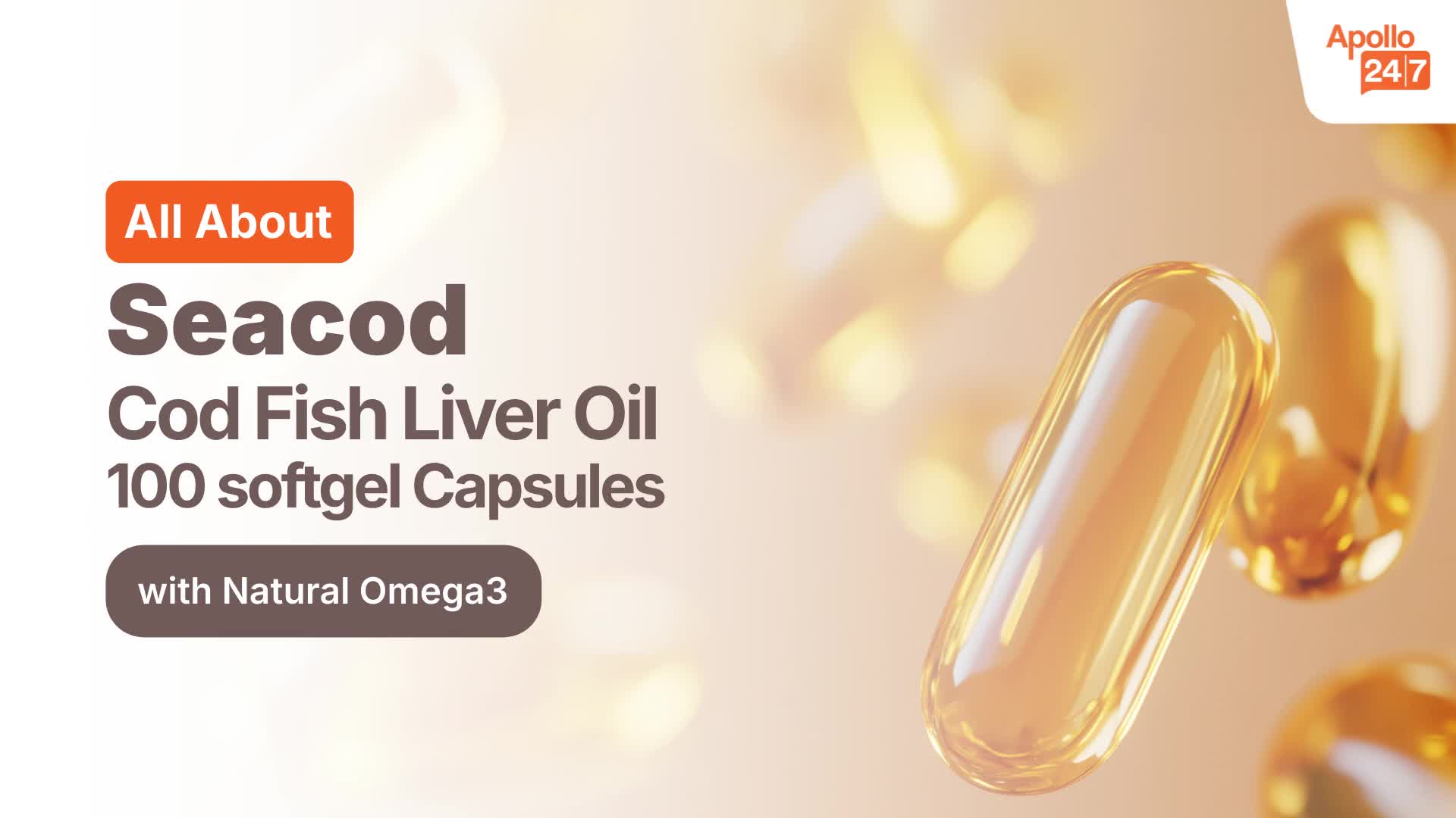 Buy Seacod Cod Fish Liver Oil 100 softgel Capsules with Natural Omega3 ...