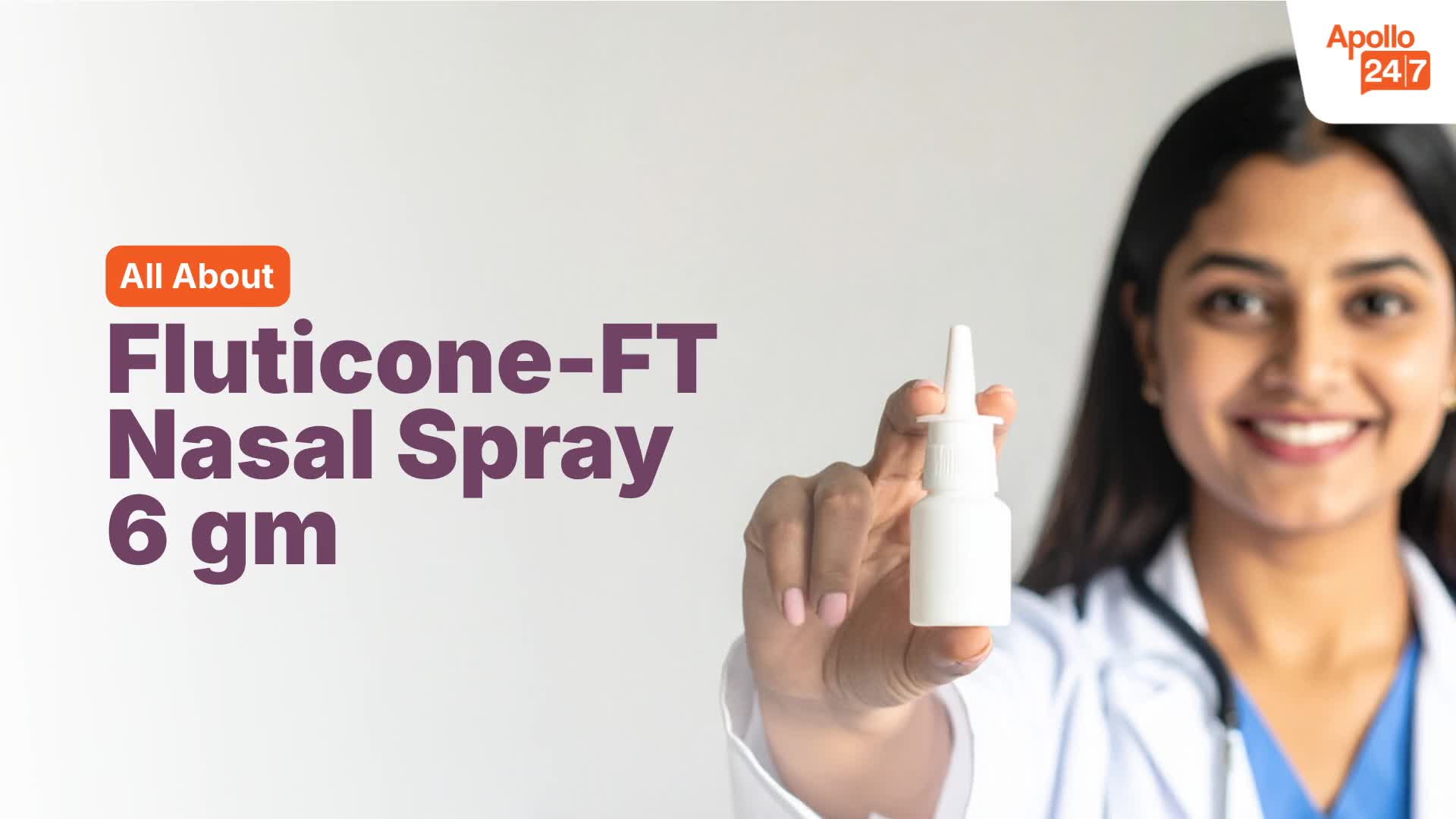 Fluticone-FT Nasal Spray 6 gm | Uses, Side Effects, Price | Apollo Pharmacy