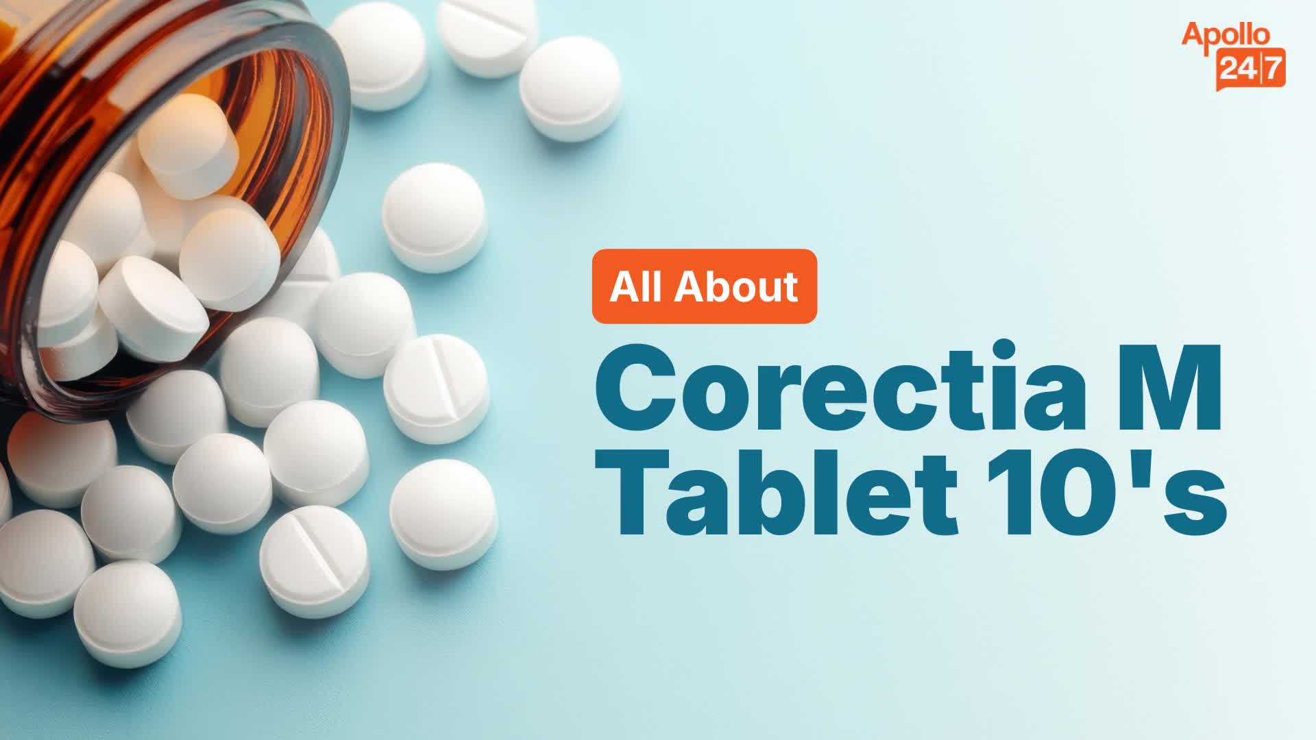 Corectia M Tablet 10's | Uses, Side Effects, Price | Apollo Pharmacy